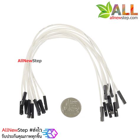 สายไฟจัมเปอร์ 20cm สาย Jumper 20 Cm สีขาว เมีย เมีย จำนวน 10 เส้น Arduinoall ขาย Arduino ซื้อ