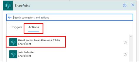Grant Access To An Item Or A Folder Action In Sharepoint Connector