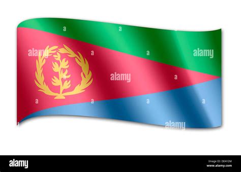Flag Of Eritrea Stock Photo Alamy