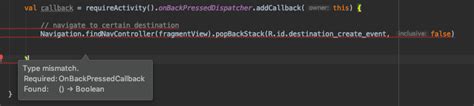 Kotlin How To Make Custom Back Button To Go Back To Certain