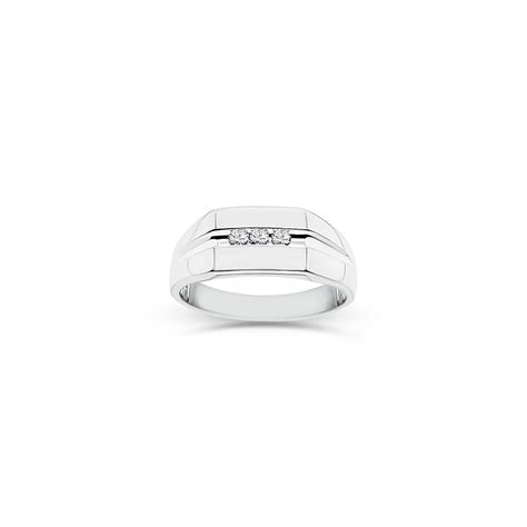 Sterling Silver Mens Cubic Zirconia Ring D4218 Stonex Jewellers