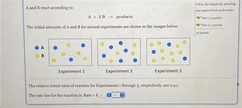 Solved A And B React According To A B Products The Chegg Com
