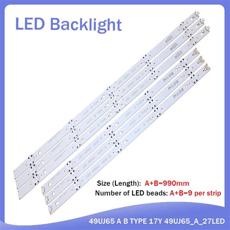 6PCS-LED-Backlight-Strip-For-LG-49UJ630-49LJ614V-49UJ634V-49UJ701V ...