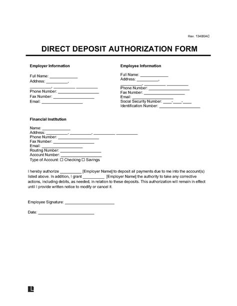 Deposit Agreement Template