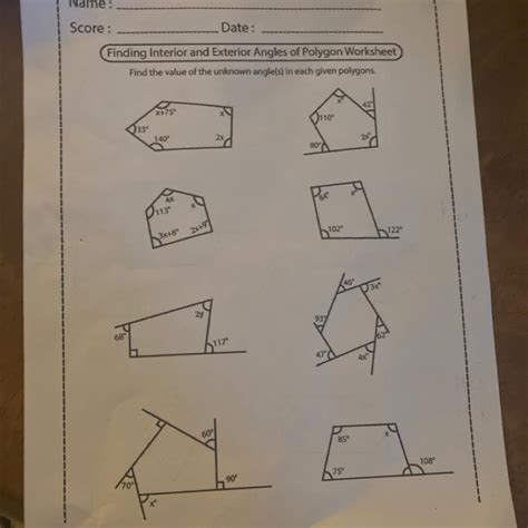 Geometry Name Polygons Worksheet Period Name Each Regular