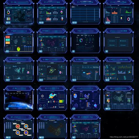 基于echarts实现可视化数据大屏展示150套——制作深蓝色科技感物流云数据看板页面模板echarts 数据大屏模版 Csdn博客