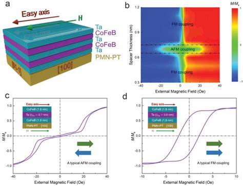 A Structure Of The Tunable Saf Multiferroic Heterostructure B Download Scientific Diagram
