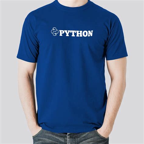 Python Programmer Logo Mens T Shirt India
