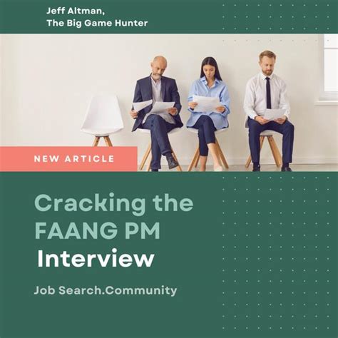 Cracking The Faang Pm Interview Jeff Altman Msw Cctc