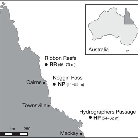 Locations Ribbon Reefs Noggin Pass And Hydrographers Passage And