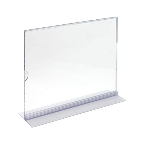 7w X 5h Side Loading Acrylic Straight Sign Holder Retail Supplies
