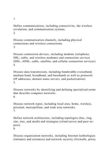 1define Communications Including Connectivity The Wireless Redocx