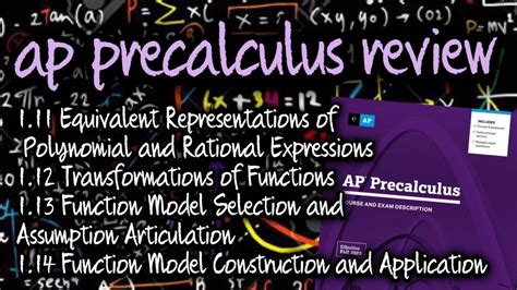 Ap Precalculus Review On Sections 1 11 1 12 1 13 And 1 14 Reteaching And Test Practice
