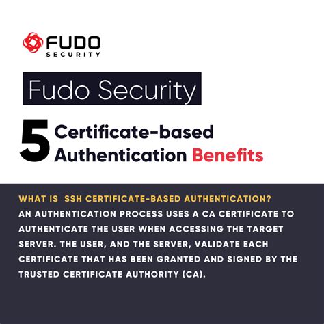 Fudo Security Find Out What Are 5 Best Certificate Based