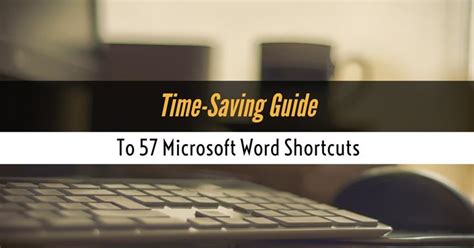 Time Saving Guide Microsoft Word Shortcuts Writers Write