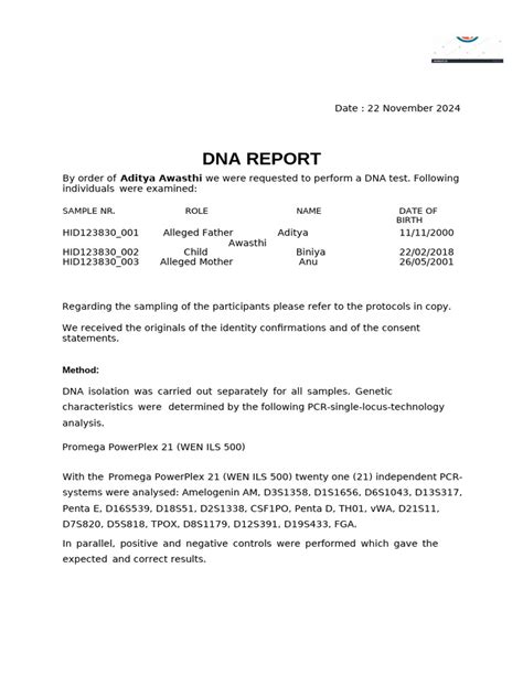 Dna Report Final Pdf Polymerase Chain Reaction Dna Profiling
