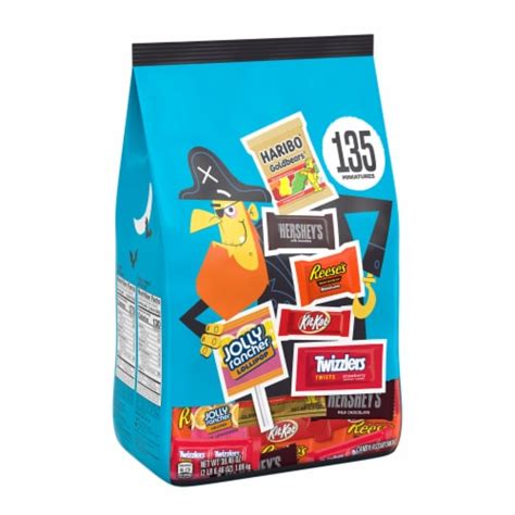 Hershey Assorted Flavored Miniatures Halloween Candy Variety Bag 135 Pcs 38 46 Oz Qfc