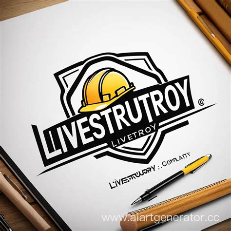 Livestroy Construction Company Logo Crafting Comfort And Quality Ai Art Generator