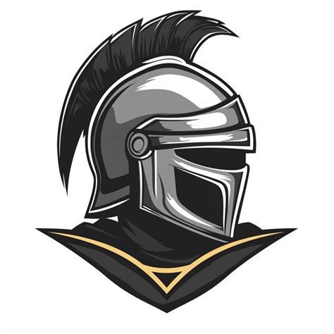 Knight Helmet Logo Premium Ai Generated Image
