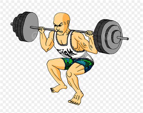 피트니스 스쿼트 일러스트 운동 힘 힘 강한 푸른 정맥 Png 일러스트 및 Psd 이미지 무료 다운로드 Pngtree