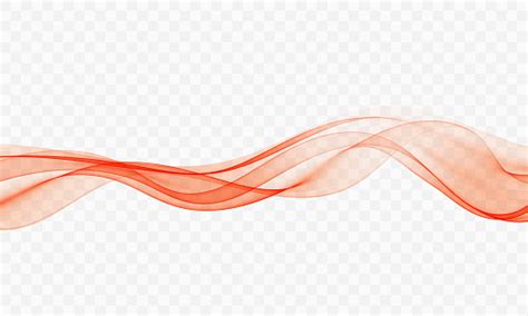 살구 색깔의 물결 추상적이고 매끄럽고 투명한 웨이브 디자인 요소 살구색 파도는 구부러진 연기가 자욱한 물줄기를 따라 움직입니다 가리기에 대한 스톡 벡터 아트 및 기타 이미지