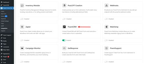 Fluentcrm Integration With Fluent Forms Wp Manage Ninja