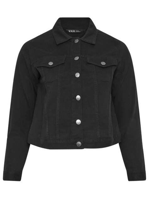 Yours Plus Size Curve Black Denim Jacket Yours Clothing