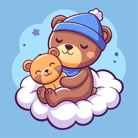 Tedy Bear Sticker Vector Premium Ai Generated Vector