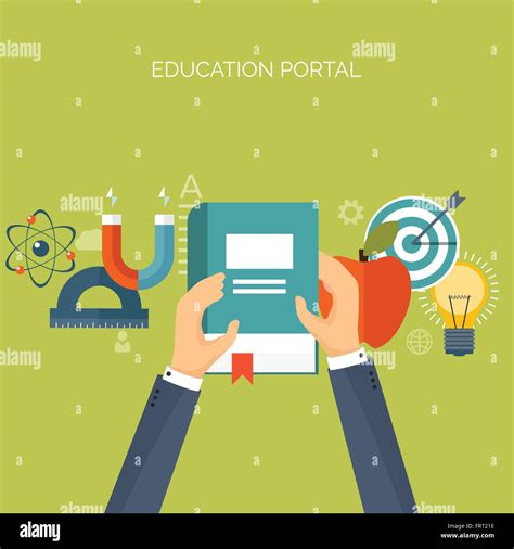 Vector Illustration Flat Backgrounds Set Distance Educationlearning Online Courses Web