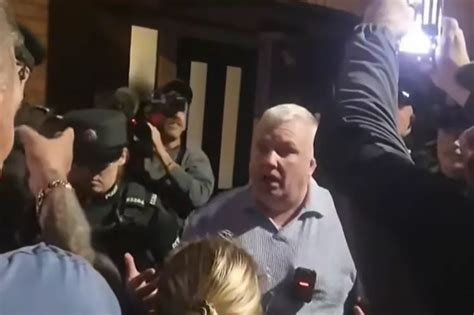 Stephen Nolan Faces Angry Scenes In Belfast Over Housing Of Sex Offenders Following Protest