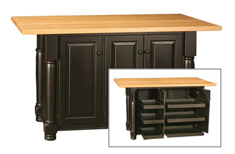 IS In Black W Red Rub Thru Inset Reflects Sliding Shelves Amishtreasuresforever Com