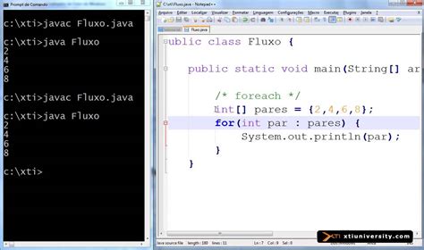 universidade xti java 027 foreach youtube