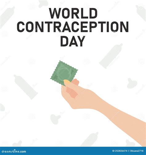 Square Card World Contraception Day Stock Vector Illustration Of