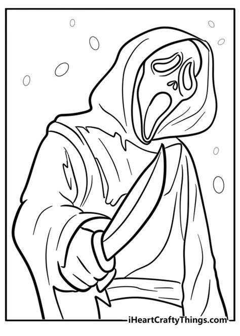 20 New Scream Coloring Pages 100 Free To Print
