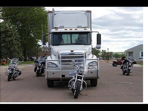Motorcycle Vs Semi Truck Youtube