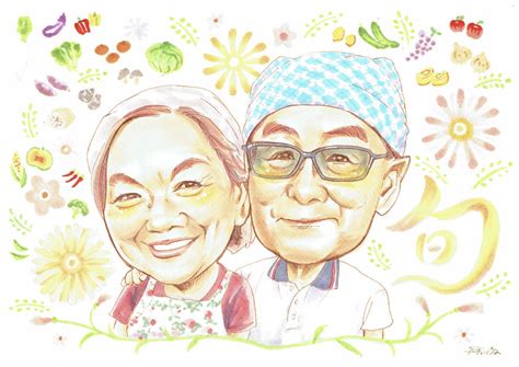 似顔絵のプレゼント 還暦 古希 長寿祝い 結婚式 ウェルカムボード かわいい似顔絵絵のプレゼントや贈り物に 似顔絵師カシバサトミ 似顔絵