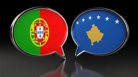 연설 거품과 포르투갈 및 코소보 플래그입니다 3 차원 일러스트 레이 션 0명에 대한 스톡 사진 및 기타 이미지 0명 3차원 형태 Eurozone Istock