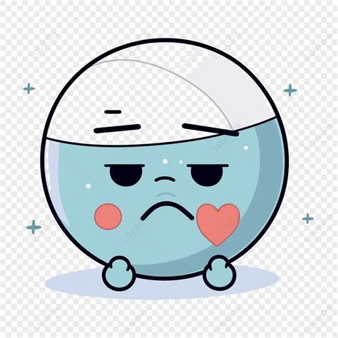 깨진 마음으로 Blob 귀여운 만화 벡터 일러스트 레이 션 오류 클립 아트 Png 일러스트 무료 다운로드 Lovepik