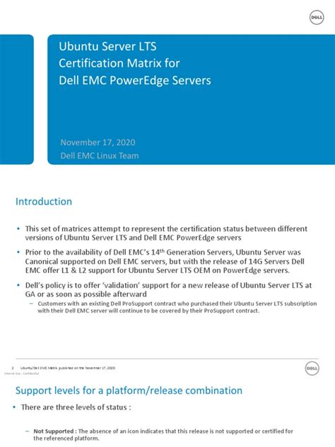 Ubuntu Lts Support Matrix Pdf Classes Of Computers Computer