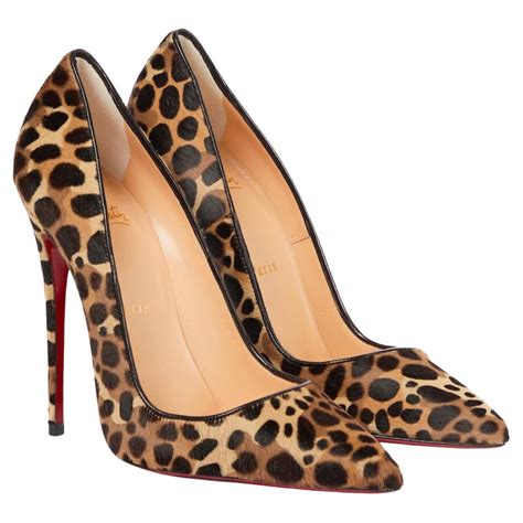 Christian Louboutin So Kate 120 Leopard Print Pump Sz 37 Nwt For Sale At 1stdibs Leopard Print