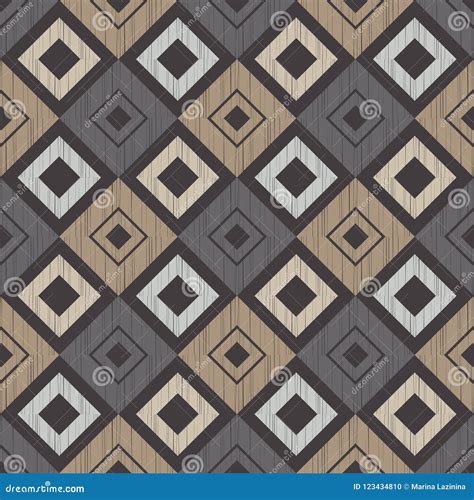 Seamless Abstract Geometric Pattern Mosaic Texture Brushwork Hand Hatching Scribble Texture