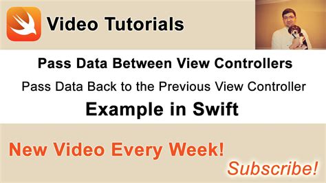 Swift Pass Data Back To A Previous View Controller Youtube