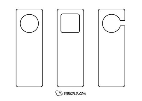 Plantillas Colgantes Para Puertas De Hotel