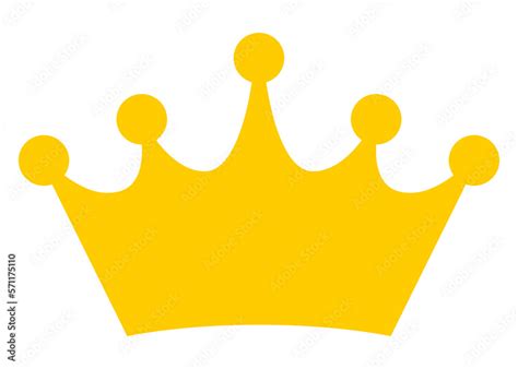 Silueta De Corona Real Icono Aislado Corona Del Rey Stock Vector