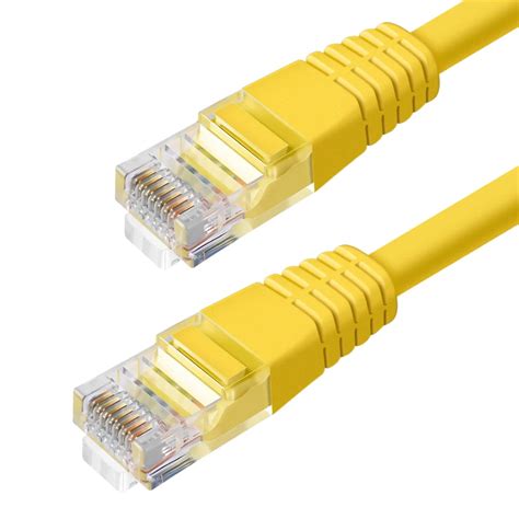 High Quality Cat5e Patch Cables Yellow Ethernet Internet LAN CAT5e Network Cable For Computer