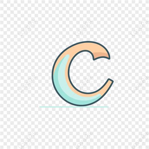 문자 C는 다른 곡선으로 배치되어 있습니다 벡터쇼파스케치 Png 일러스트 무료 다운로드 Lovepik