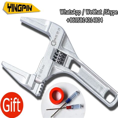 짧은 핸들 조절 렌치 세면기 특수 렌치 오프닝 16 68mm 조절 렌치 가정용 액세서리 수리 도구비틀다 Aliexpress