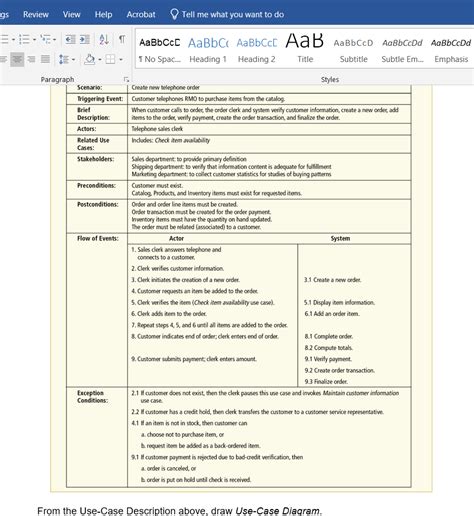 Solved Given Is The Use Case Description I Need A Solved Chegg Com