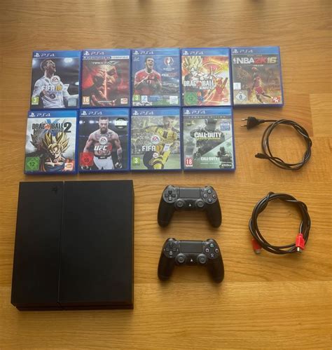 Sony Play Station 4 Ps4 Inkl 2 Conroller Und Div Spiele Gebraucht