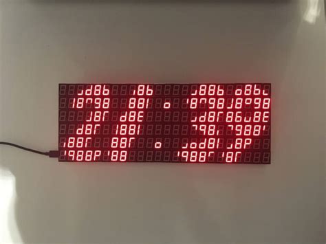 144 7 Segment Displays Make Up This Delightful Digital Clock Arduino Blog